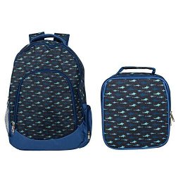 Reinforced Water Resistant School Backpack And Insulated Lunch Bag Set ...