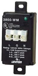 Leviton 3800-DIN 120 Volt Ac 2P 3 Wire Equipment Cabinet Spd Surge ...