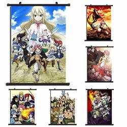 Deals on Unbrand For Fairy Tail Anime Wall Poster Scroll Room Home ...