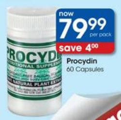 Procydin Capsules-60's prices - PriceCheck Shopping South Africa