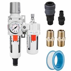 Deals on Nanpu 1 2 Npt Auto-drain Air Filter Regulator Lubricator Combo ...