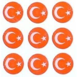 40 Tiny Circular Turkish Flag Stickers | Reviews Online | PriceCheck