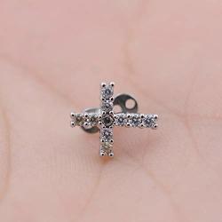Deals on Serius Heart Cross Flower Titanium Micro Skin Diver Dermal ...