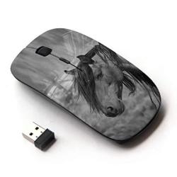 Deals on Kawaiimouse Optical 2.4G Wireless Mouse Pony Horse Mane Grey ...