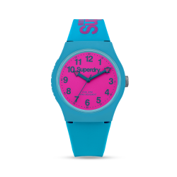 Superdry Women's Urban Laser Blue Silicone Watch Prices | Shop Deals ...