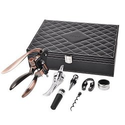Kato Wine Opener Corkscrew Set 7 Pieces Wine Bottle Accessories Gift ...