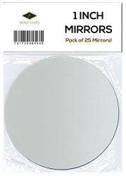 Deals on Better Crafts 25 Pieces - 1 Inch Round Glass Mirrors ...