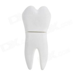 MOLAR YC-01 Tooth Shape USB 2.0 Flash Drive - White | Reviews Online ...