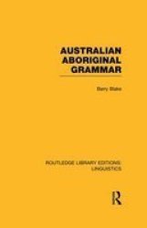 Australian Aboriginal Grammar | Reviews Online | PriceCheck