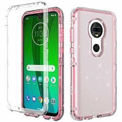 Moto G7 Phone Case Moto G7 Plus Case Caselime 3 In 1 Full-body Glitter ...