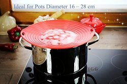 LINFON Boil Over Protector Boil Over Universal Lid Fits Openings 6" To ...